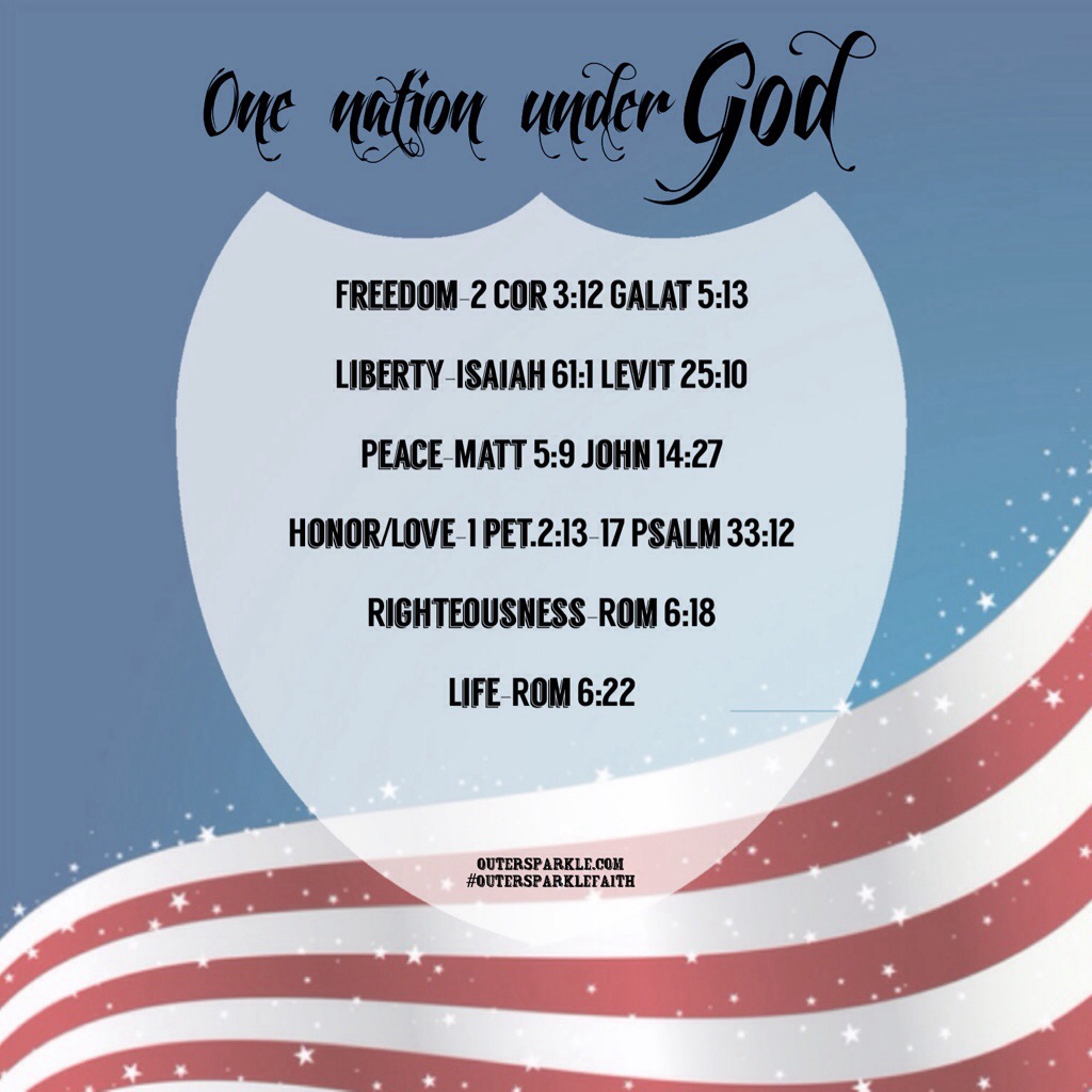One Nation under GOD-Independence Day Scripture – Outersparkle