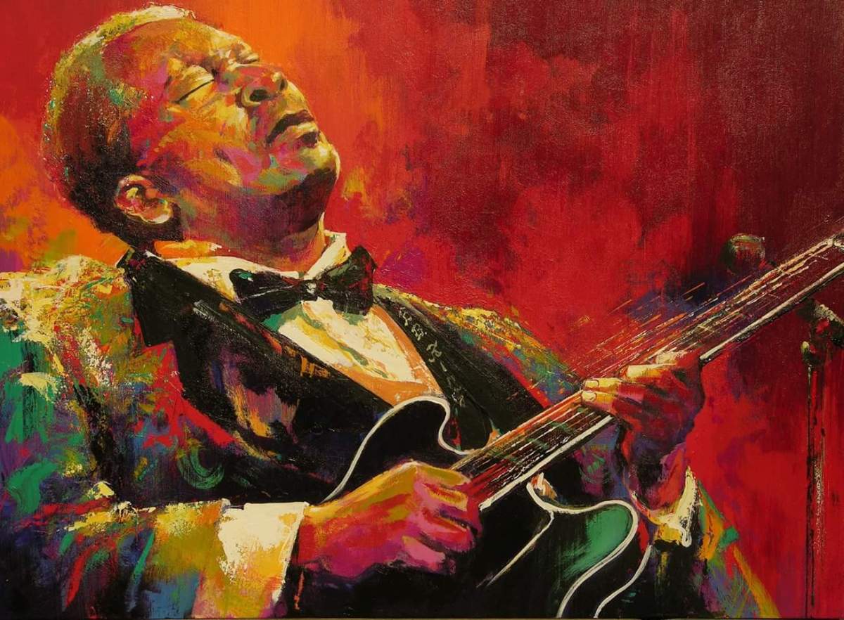 B.B.King “A Most Admired Man” by Artist Malcolm Farley – Outersparkle